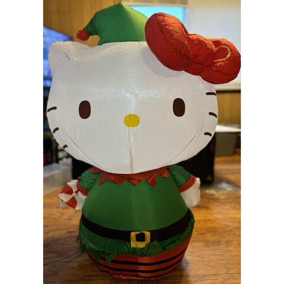 Gemmy | Holiday | Hello Kitty Elf Airblown Inflatable Christmas 3ft 22 ...